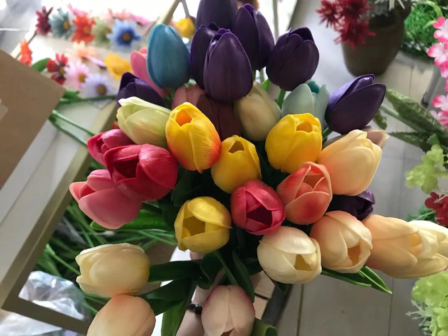 artificial spider lily silk flowers wholesle